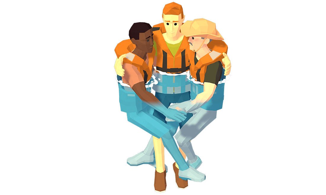 Surviving in cold water - HELP position