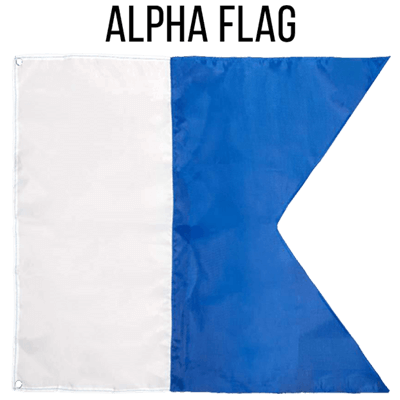 Diving buoy - Alpha flag - Diver-down flag