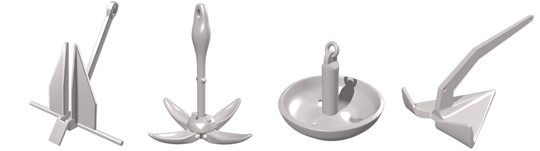 Types of anchors for boats