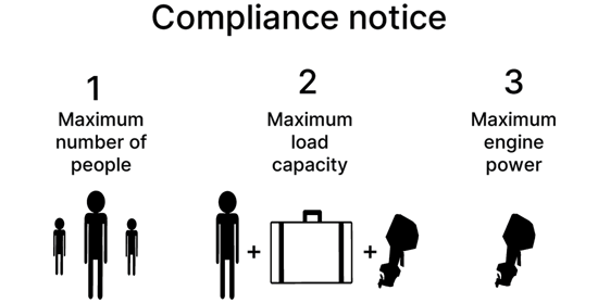 Compliance Notice - Maximum load capacity & engine power