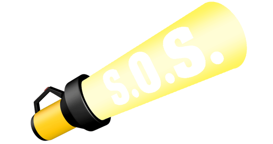 What are the types of visual distress signals?