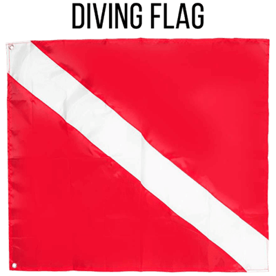 Diving buoy - Alpha flag - Diver-down flag