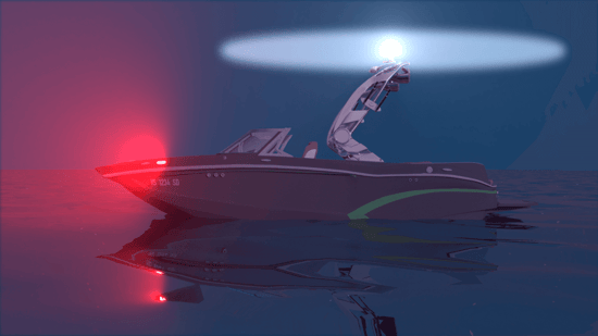 What is a port sidelight?