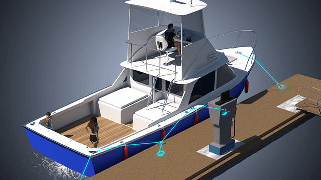 What is the proper way to fuel a boat?