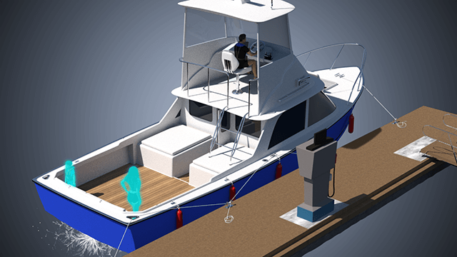 What is the proper way to fuel a boat?