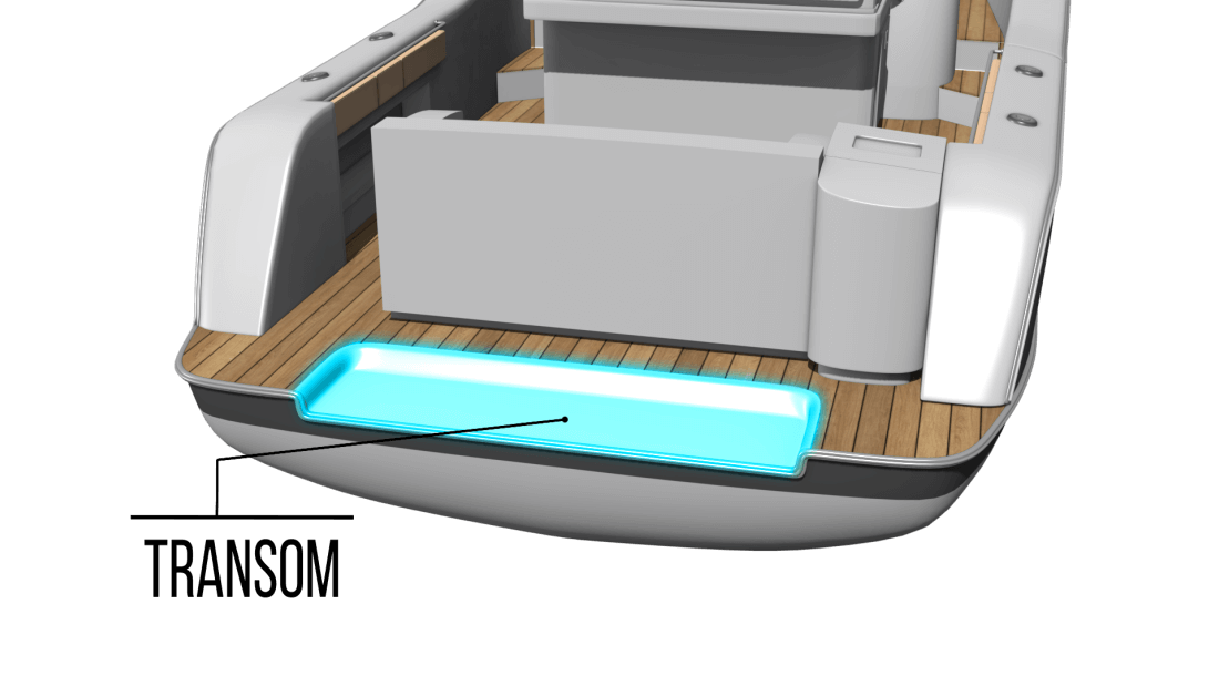 What is a transom of a boat?