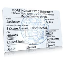 New Jersey Boating License - State Police Approved