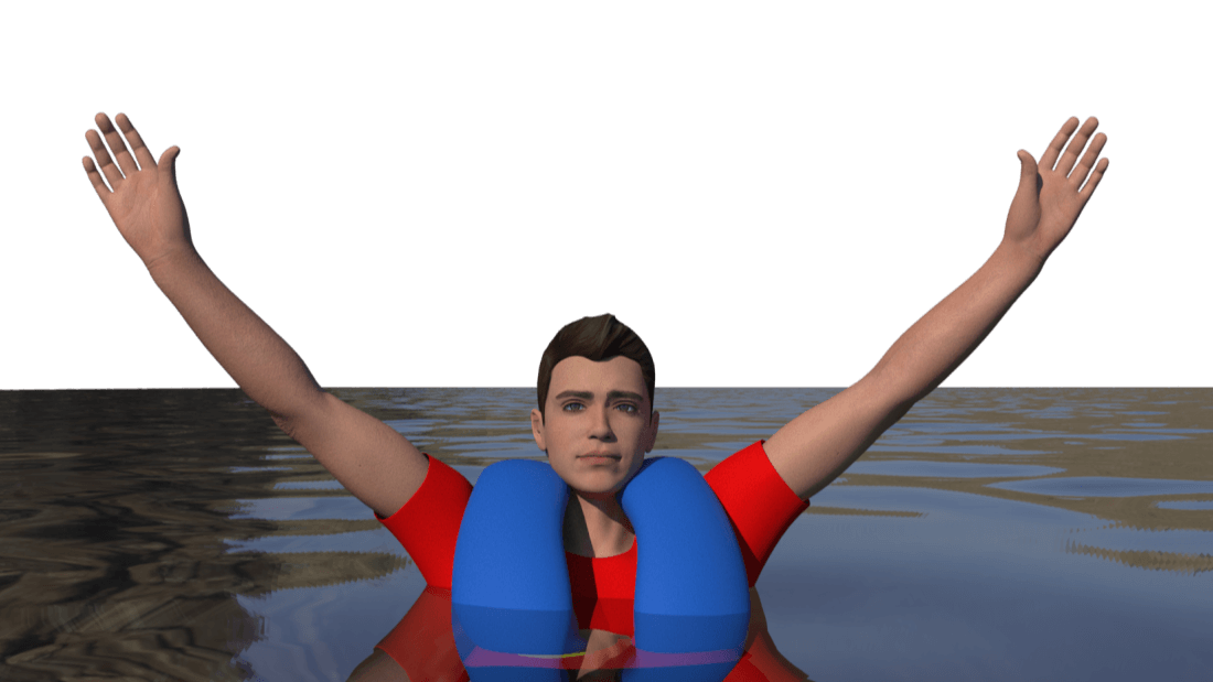 What are the types of visual distress signals?