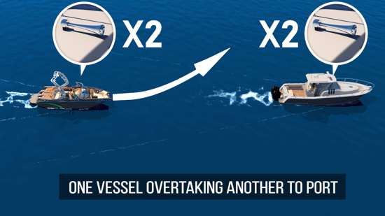 Overtaking another vessel - Boating Right of way Rules